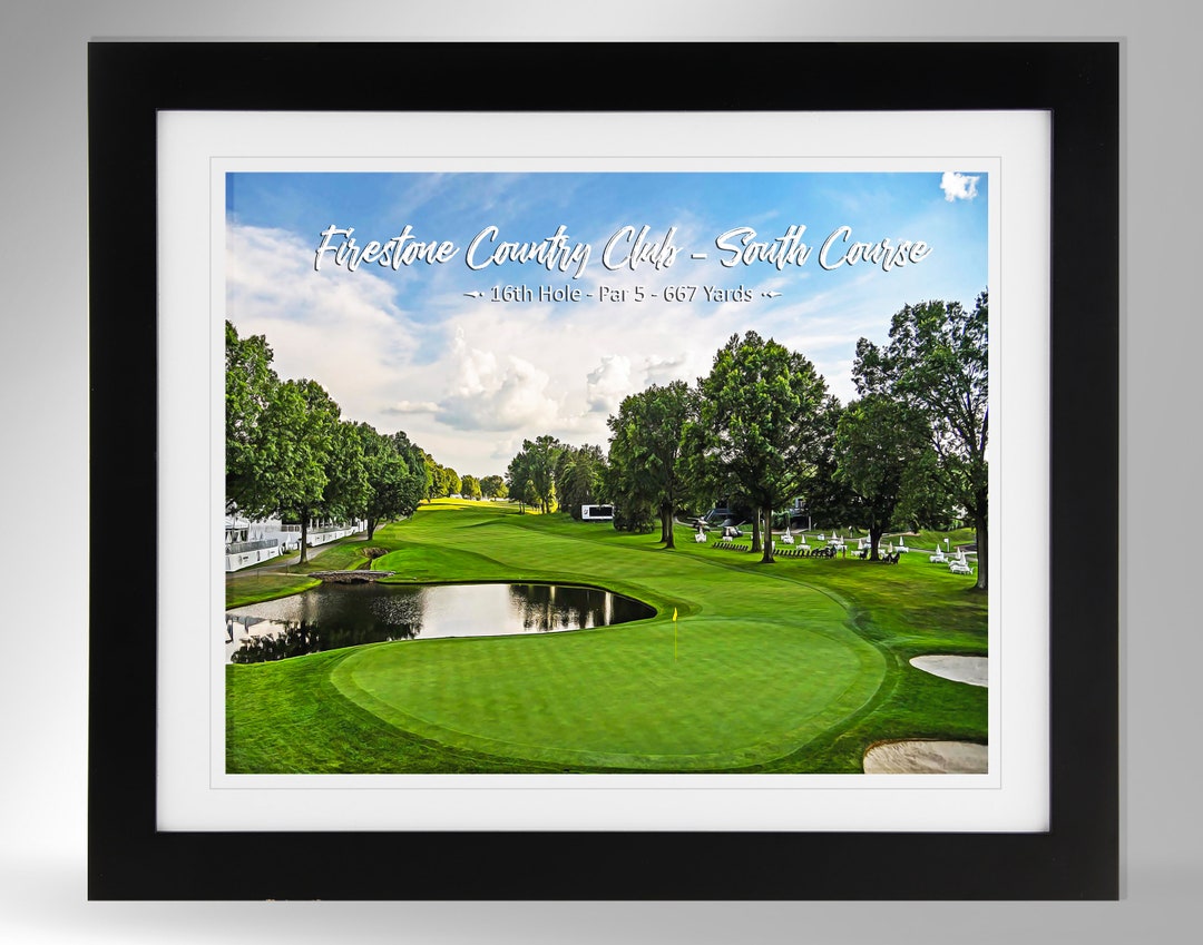 Firestone Country Club Wall Art - 16th Hole South Course Impressionism ...
