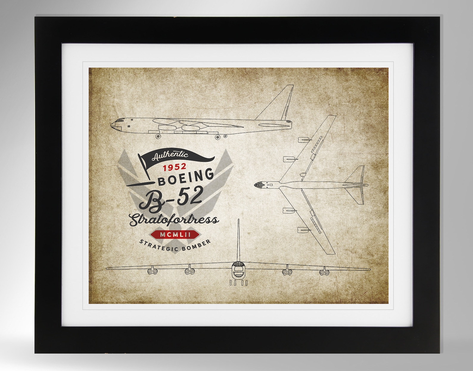 Boeing B-52 Stratofortress Wall Art Print B-52 Bomber B-52 | Etsy