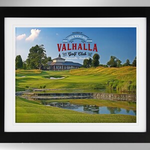 Valhalla Golf Club Wall Art - Impressionist Effect Print (2 Options ...
