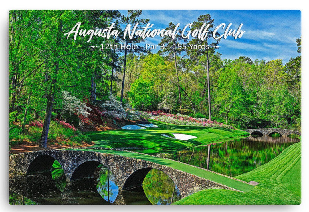 Augusta National Golf Club - 12th Hole Impressionism Painting-effect ...
