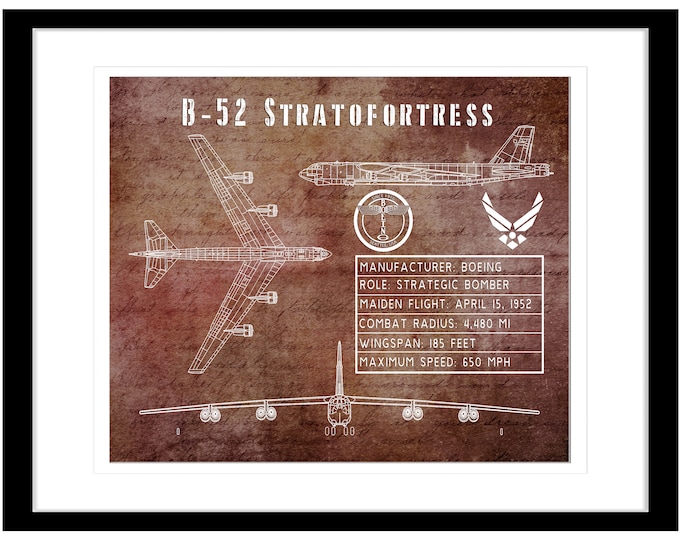 Boeing B-52 Stratofortress Prints Multiple Options 28, B-52 Poster, B ...