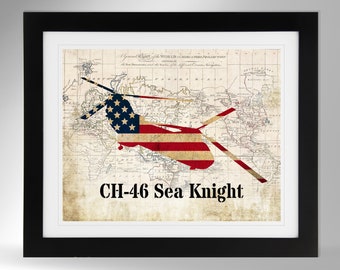 CH-46 side 1 CH46 Decal, CH-46 Decal, CH46 Sticker, CH46 Sea Knight ...