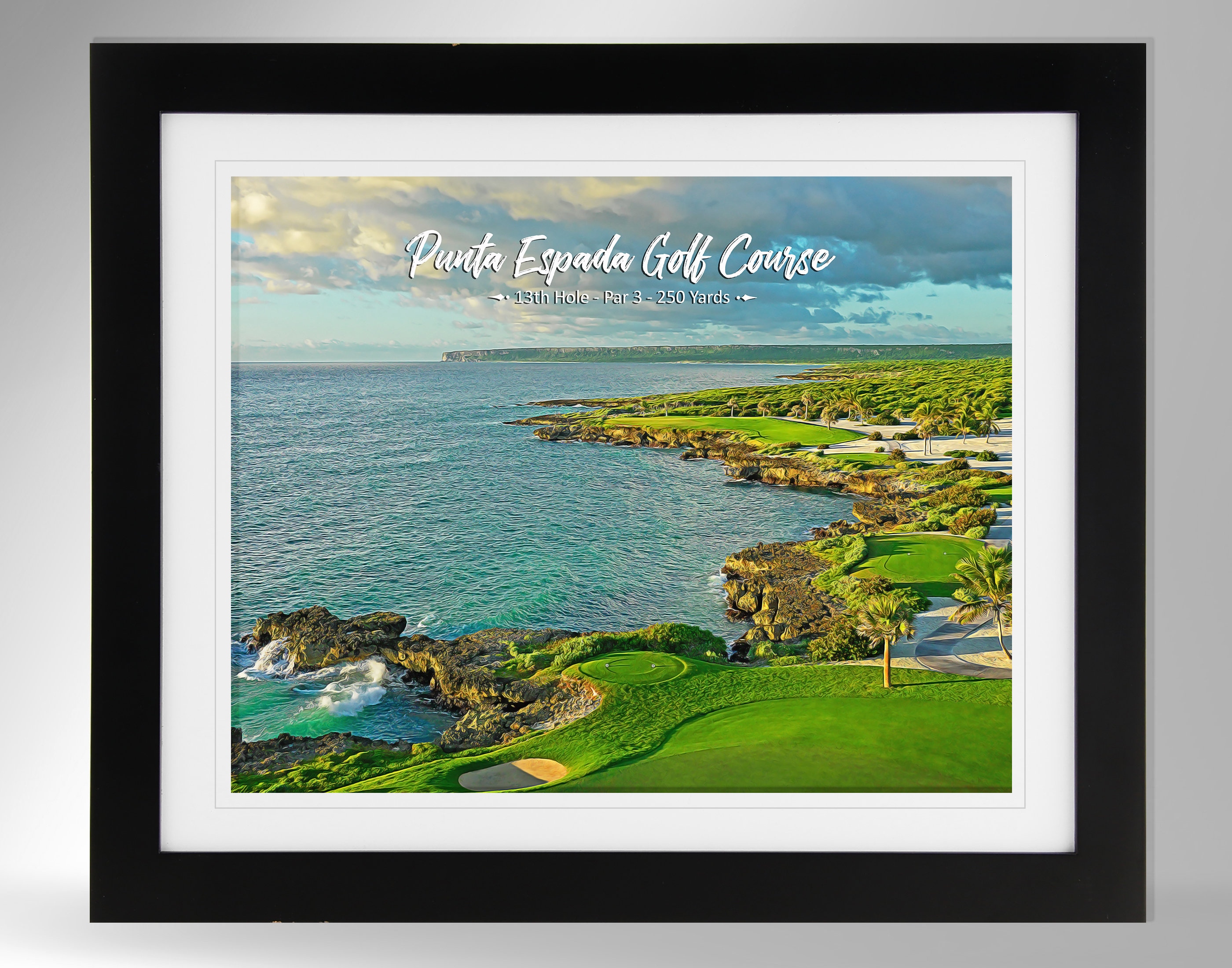 Punta Espada Golf Club - 13th Hole Impressionism Painting-effect Print ...