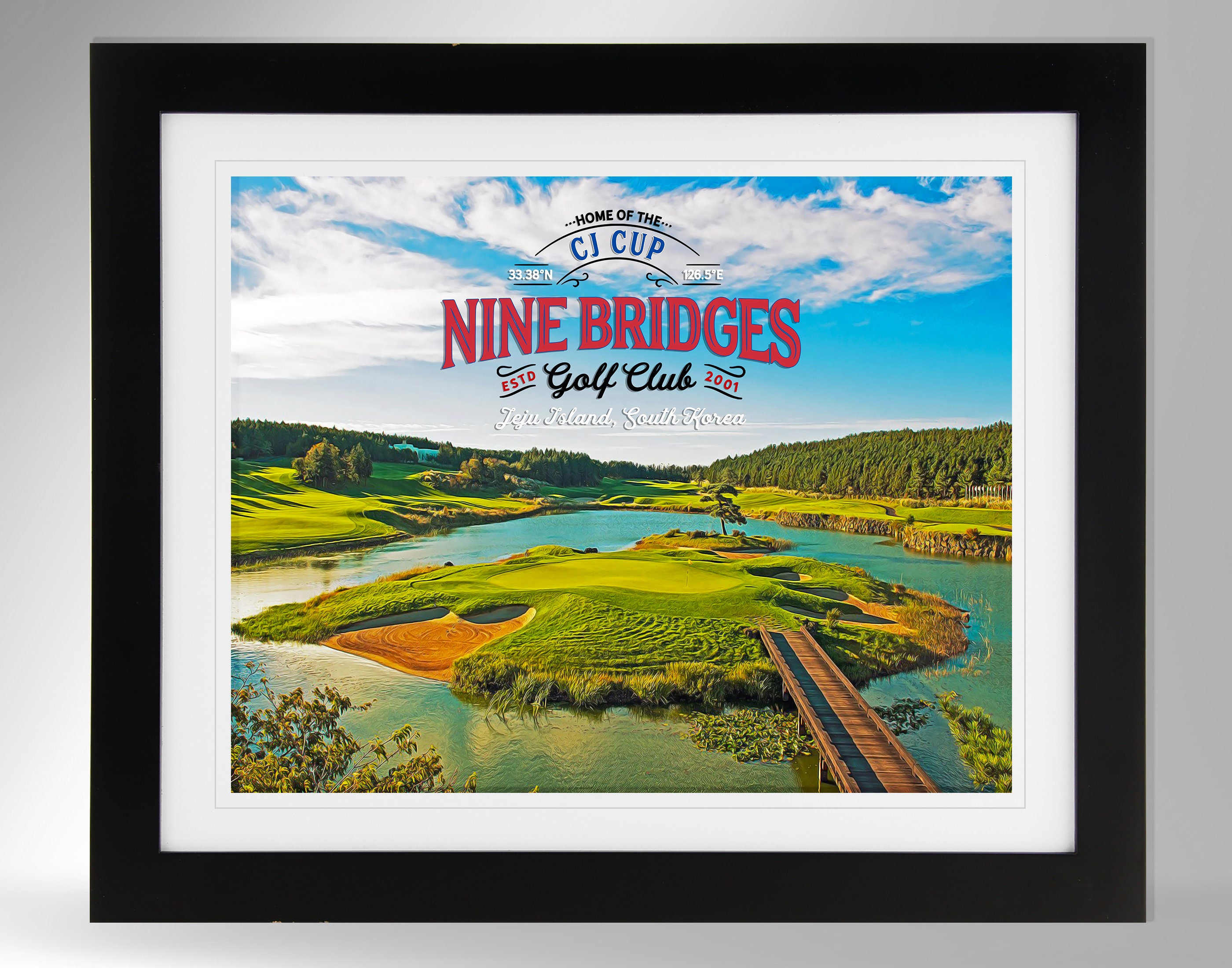 The Nine Bridges Golf Club Art Print Impressionism - Etsy
