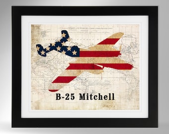 B-25J Mitchell front Clean B25J Decal, B-25 Vinyl Decal Sticker, B25J ...