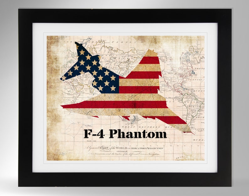 Mcdonnell Douglas F-4 Phantom Wall Art Map/flag Print 2 - Etsy