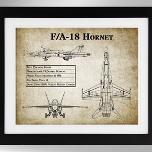 Mcdonnell Douglas F/A-18 Hornet Prints - 2 Options (#92), F/A-18 Poster ...