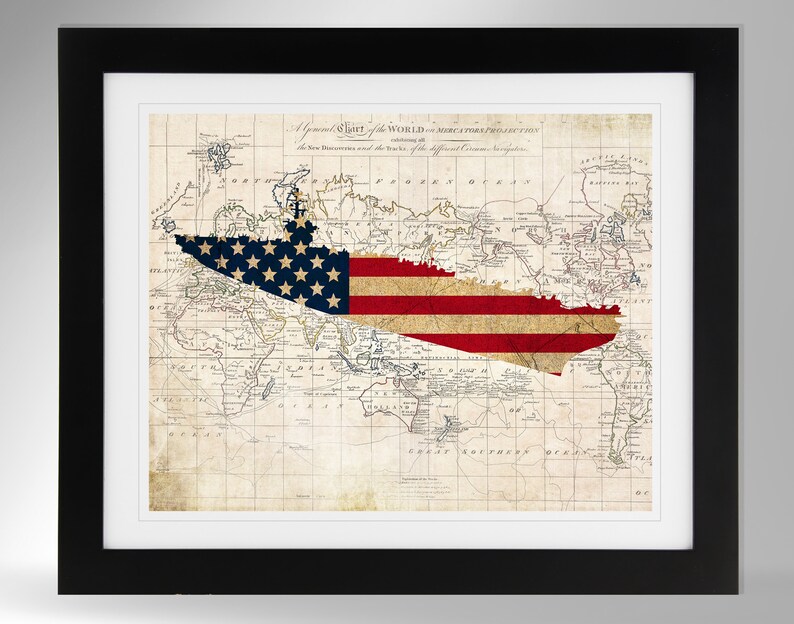USS George H.W. Bush Aircraft Carrier Map/Flag Print Wall Art | Etsy