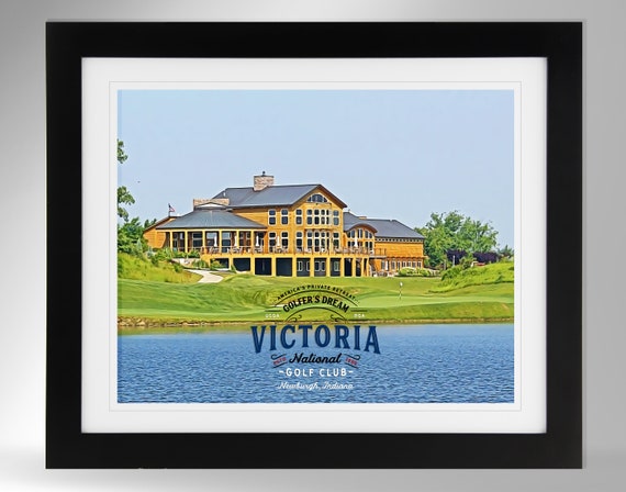 Victoria National Golf Club Impressionism Painting-effect - Etsy