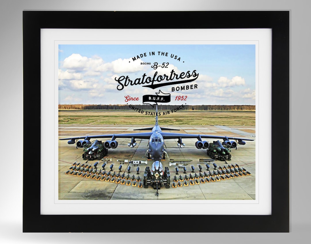 Boeing B-52 Stratofortress Wall Art Impressionism-effect Print, B-52 ...
