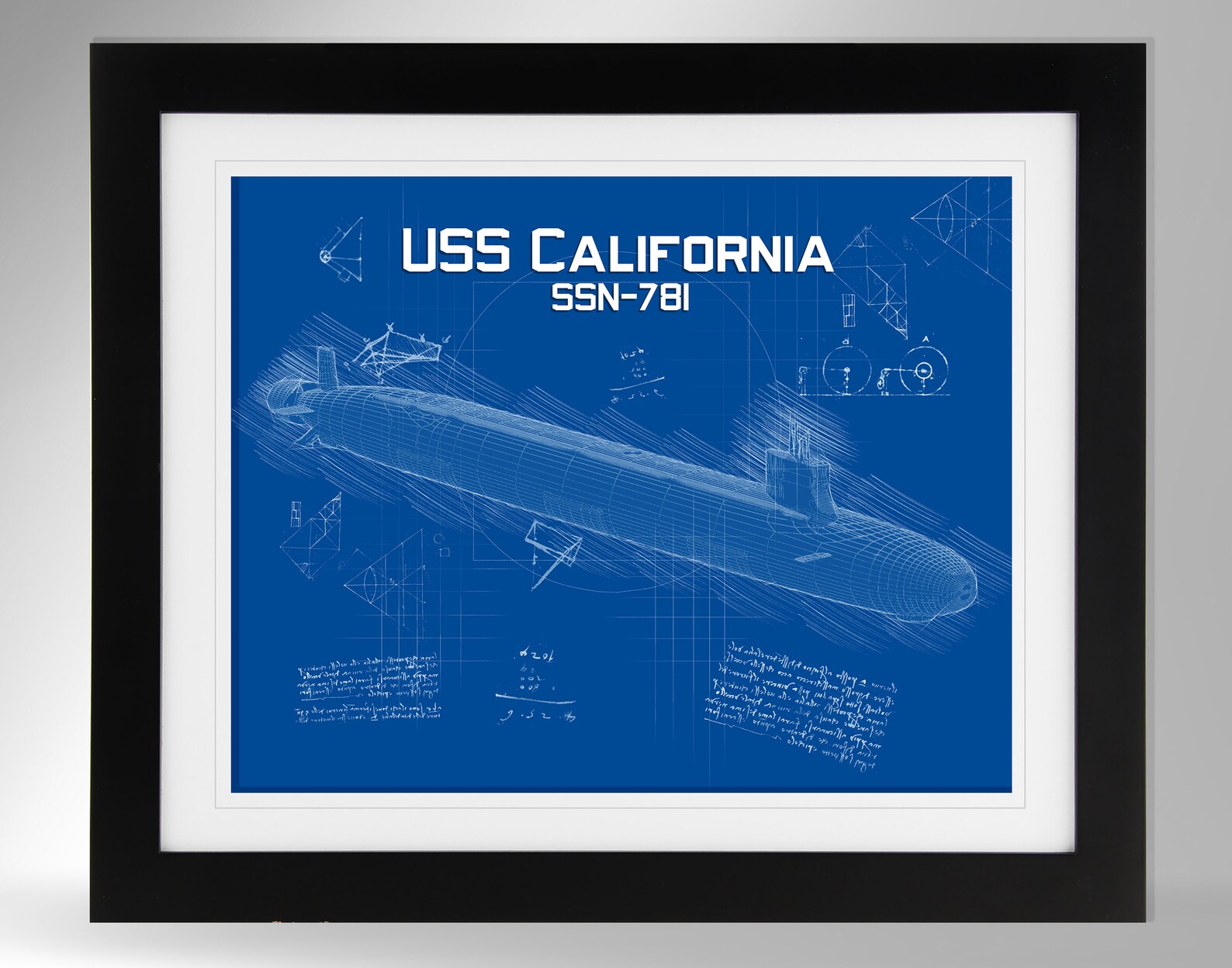 USS California Nuclear Fast Attack Submarine Wall Art Prints (multiple ...