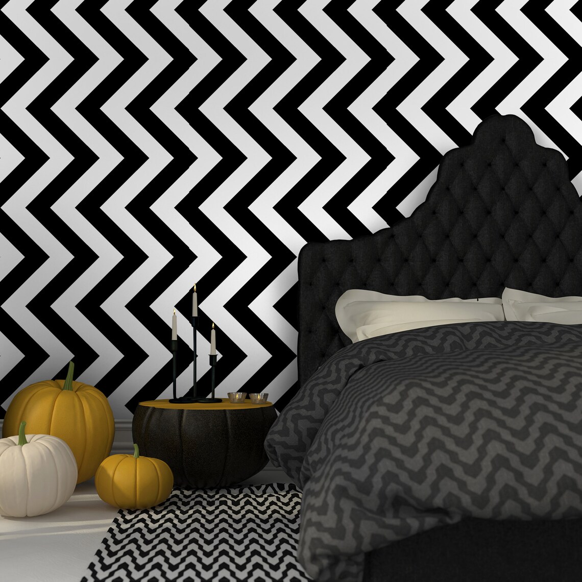 Chevron Peel & Stick Wallpaper Scandinavian Self Adhesive - Etsy