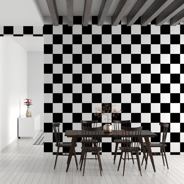 Removable Wallpaper Black and White - Etsy