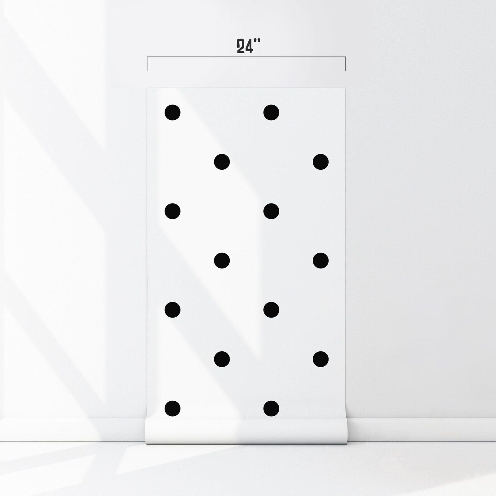 Black and White Polka Dots Wallpaper Geometric Self Adhesive | Etsy