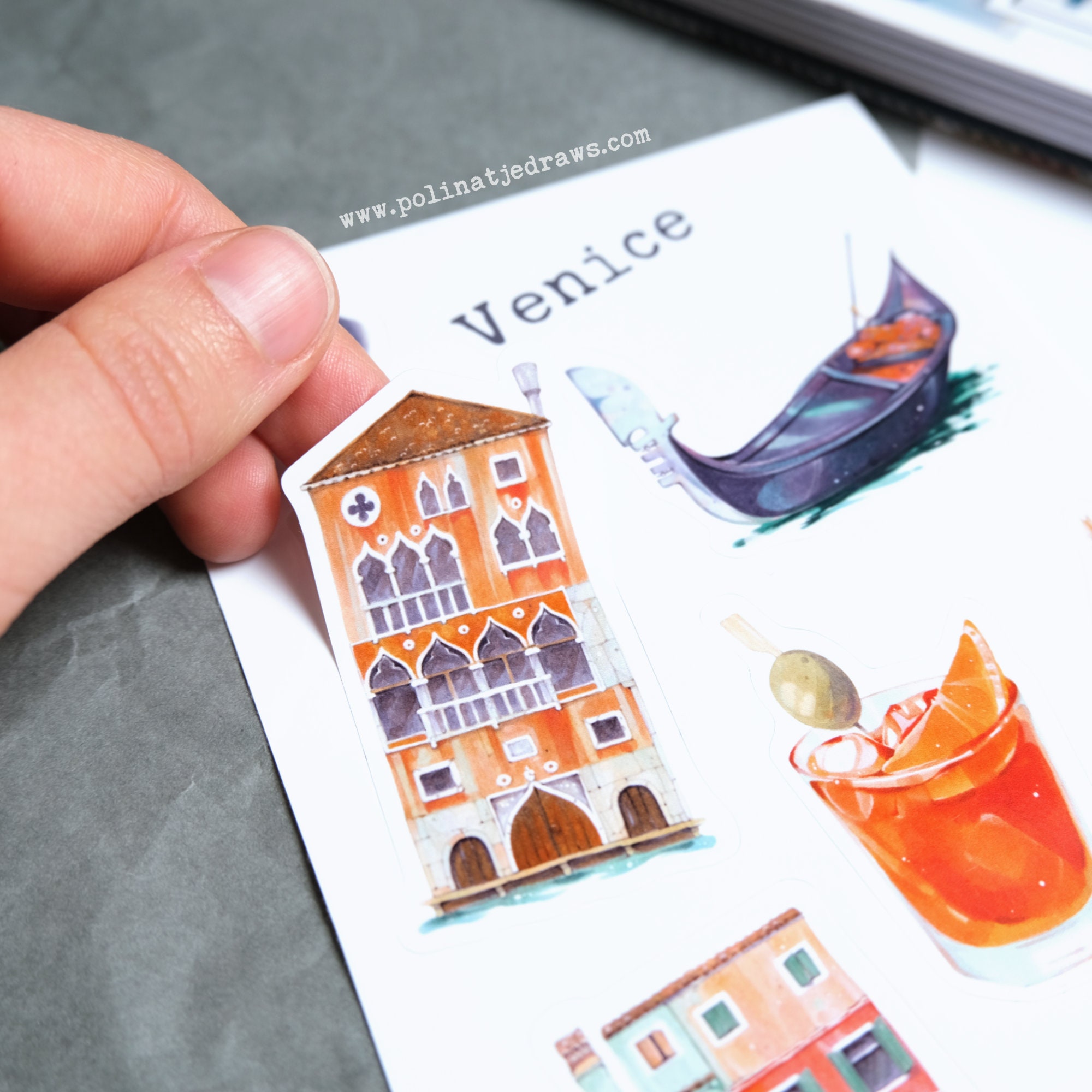 Venice Vinyl Sticker Sheet - Etsy