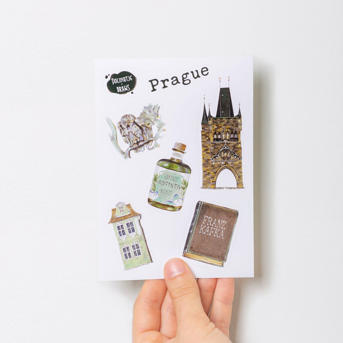 Prague Vinyl Sticker Sheet | Etsy