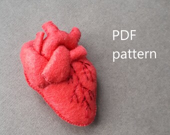 Felt Heart Pattern | Etsy