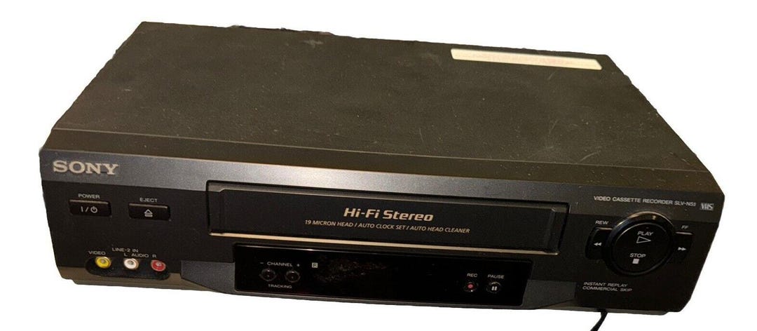 Vintage Sony SLV-N51 4-head Hi-fi VCR VHS Black Video Cassette - Etsy