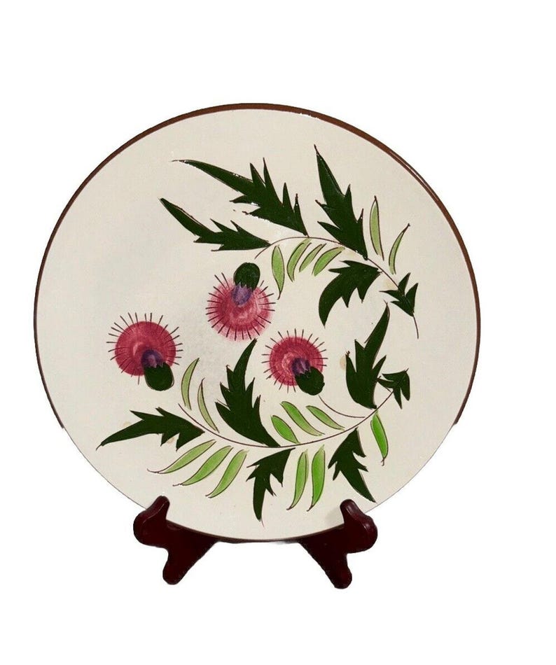Vintage Stangl Pottery Thistle Pattern 10 Dinner Plate 1950-1967 MCM - Etsy