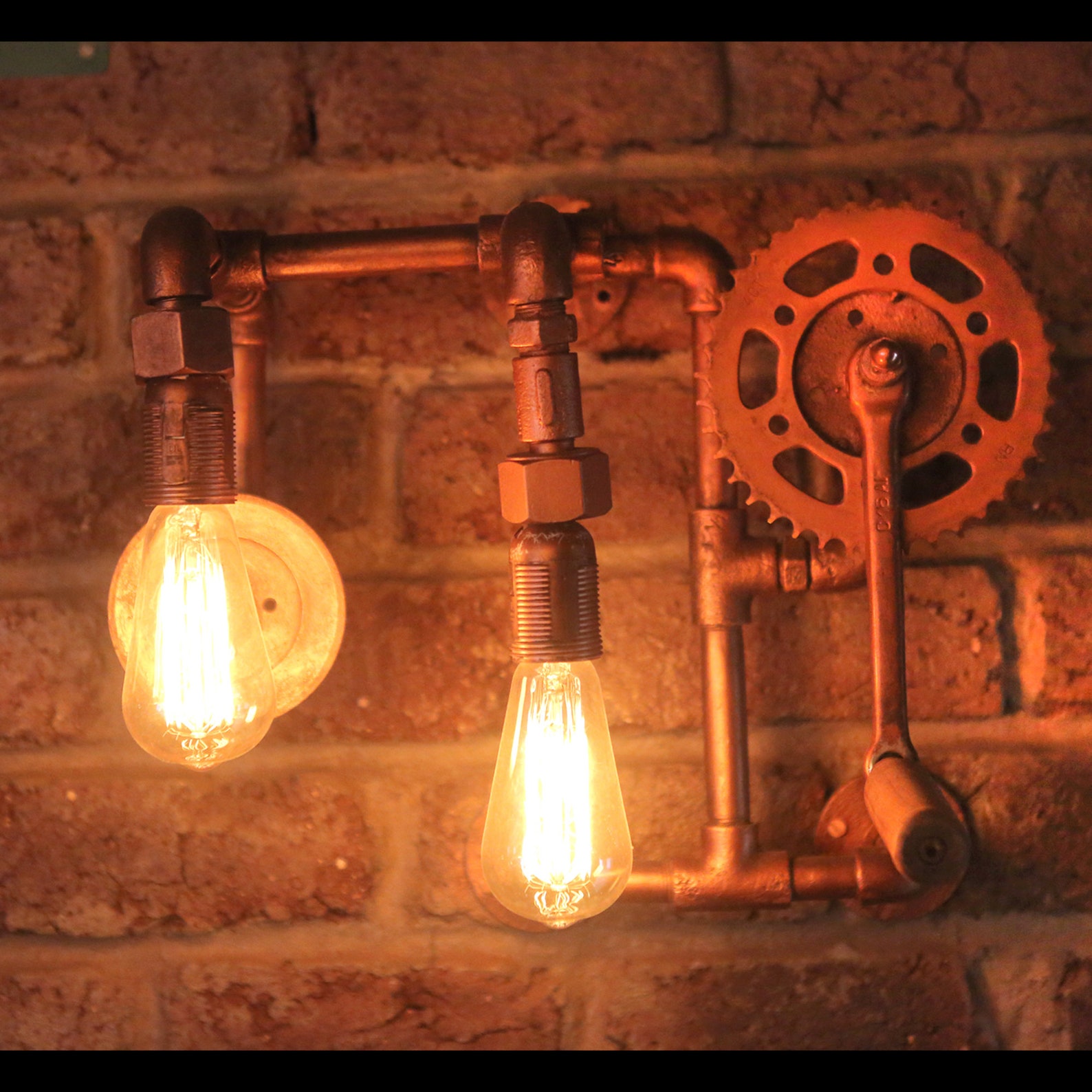 Steampunk Wall Sconces Rustic Industrial Lighting Vintage - Etsy