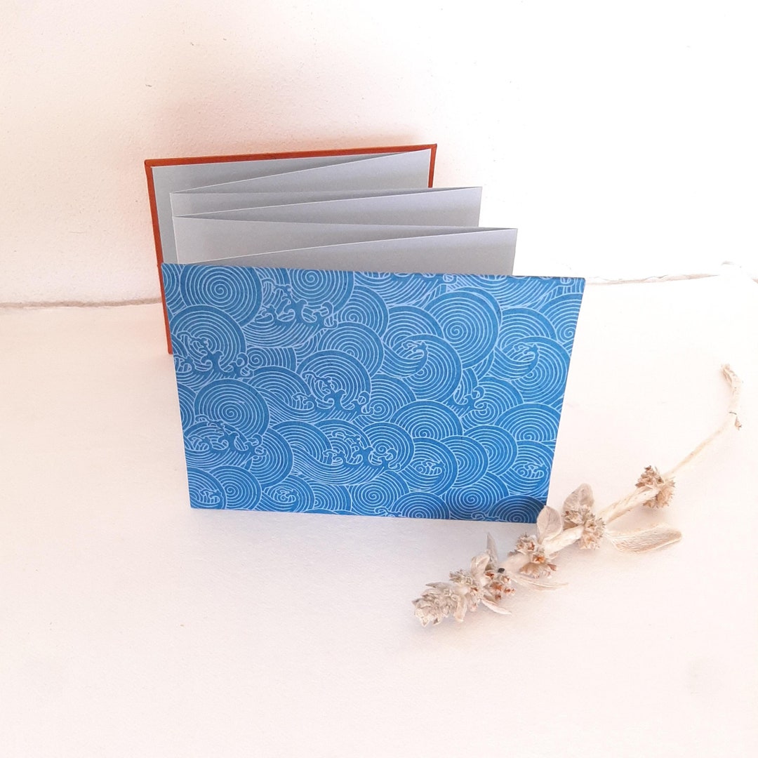 Japanese Style Wave Accordion Photo Album, Rectangular Leporello ...