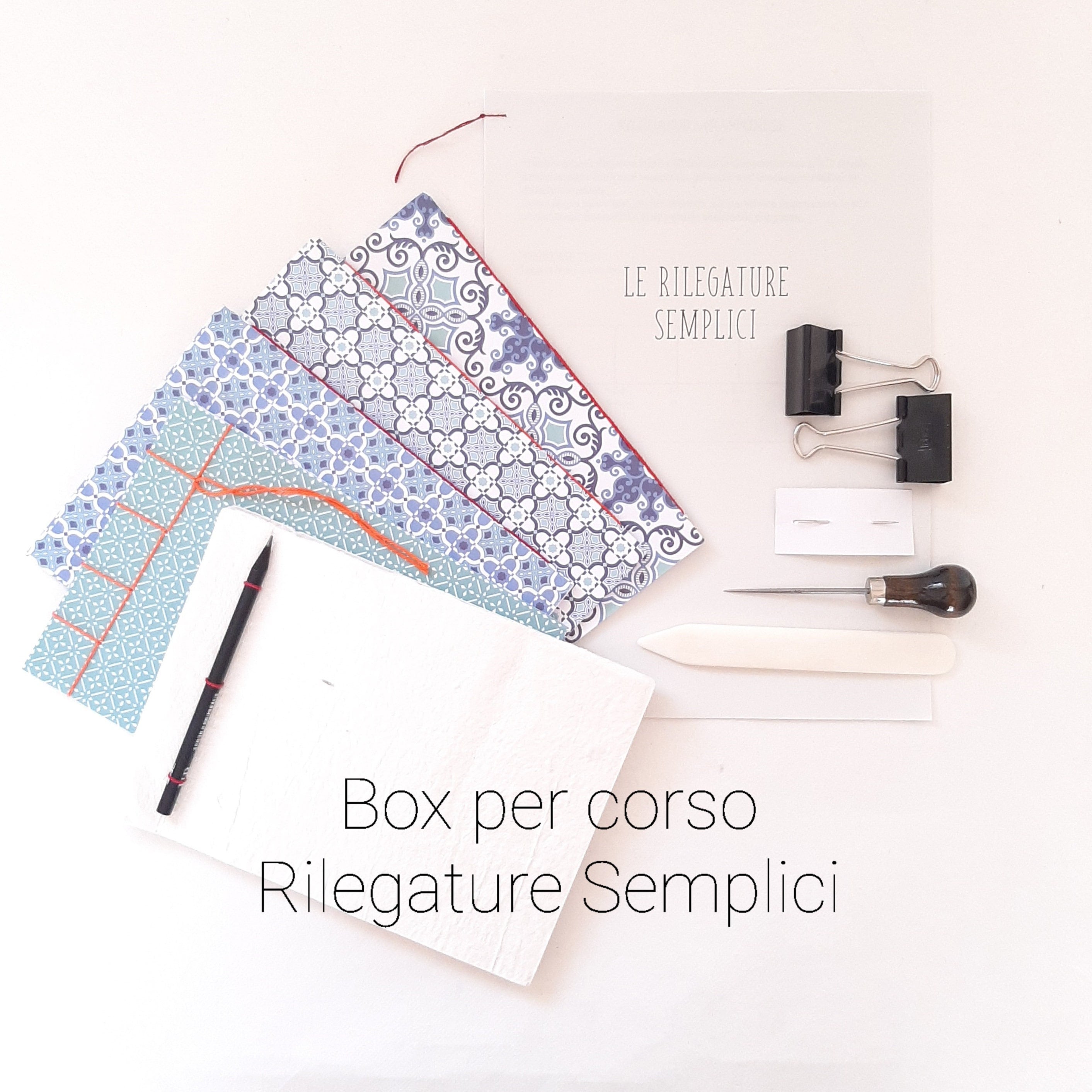 Box for Basic Bookbinding Online Course, Artisanal Bookbinding Kit With ...