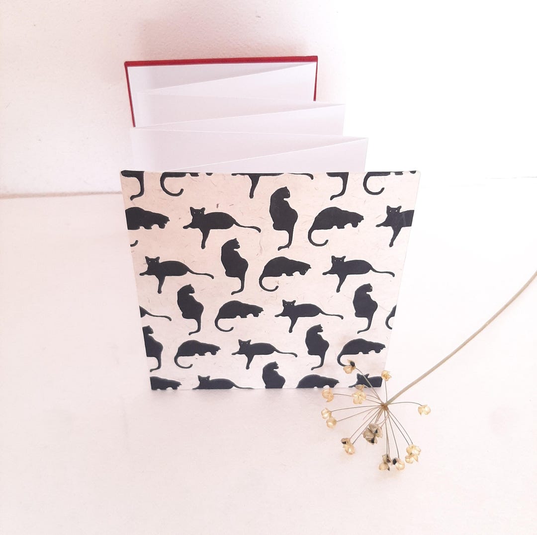 Mini Leporello Photo Album With Black Cats, Handmade in Italy Accordion ...