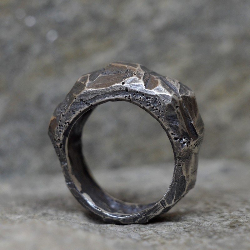 Rough Texture Ring - Etsy