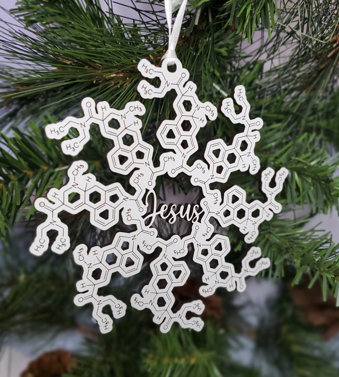 LSD Jesus Snowflake - Etsy