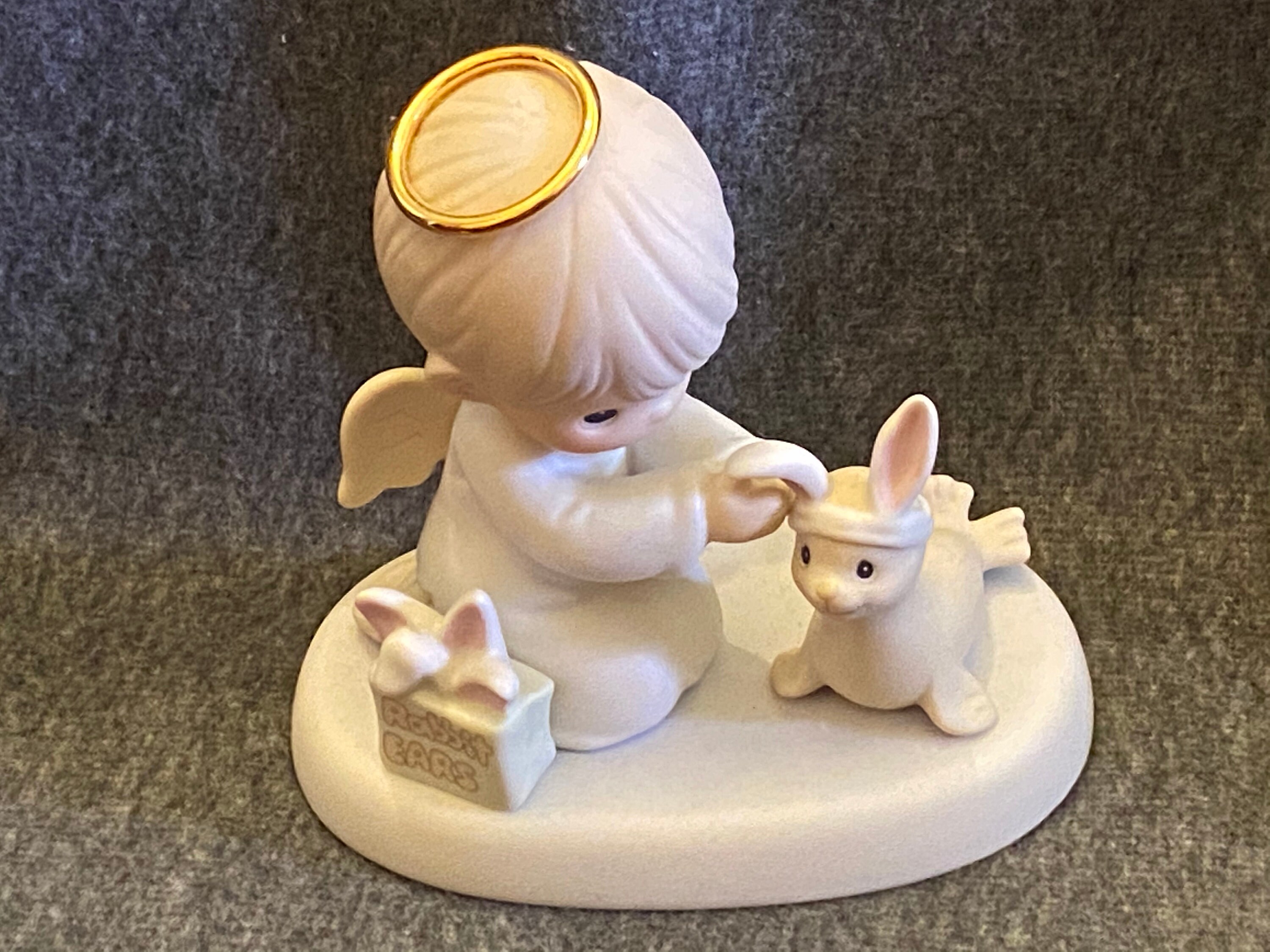 Easter Bunny Precious Moments Figurine — Bless You Easter Seal - Etsy