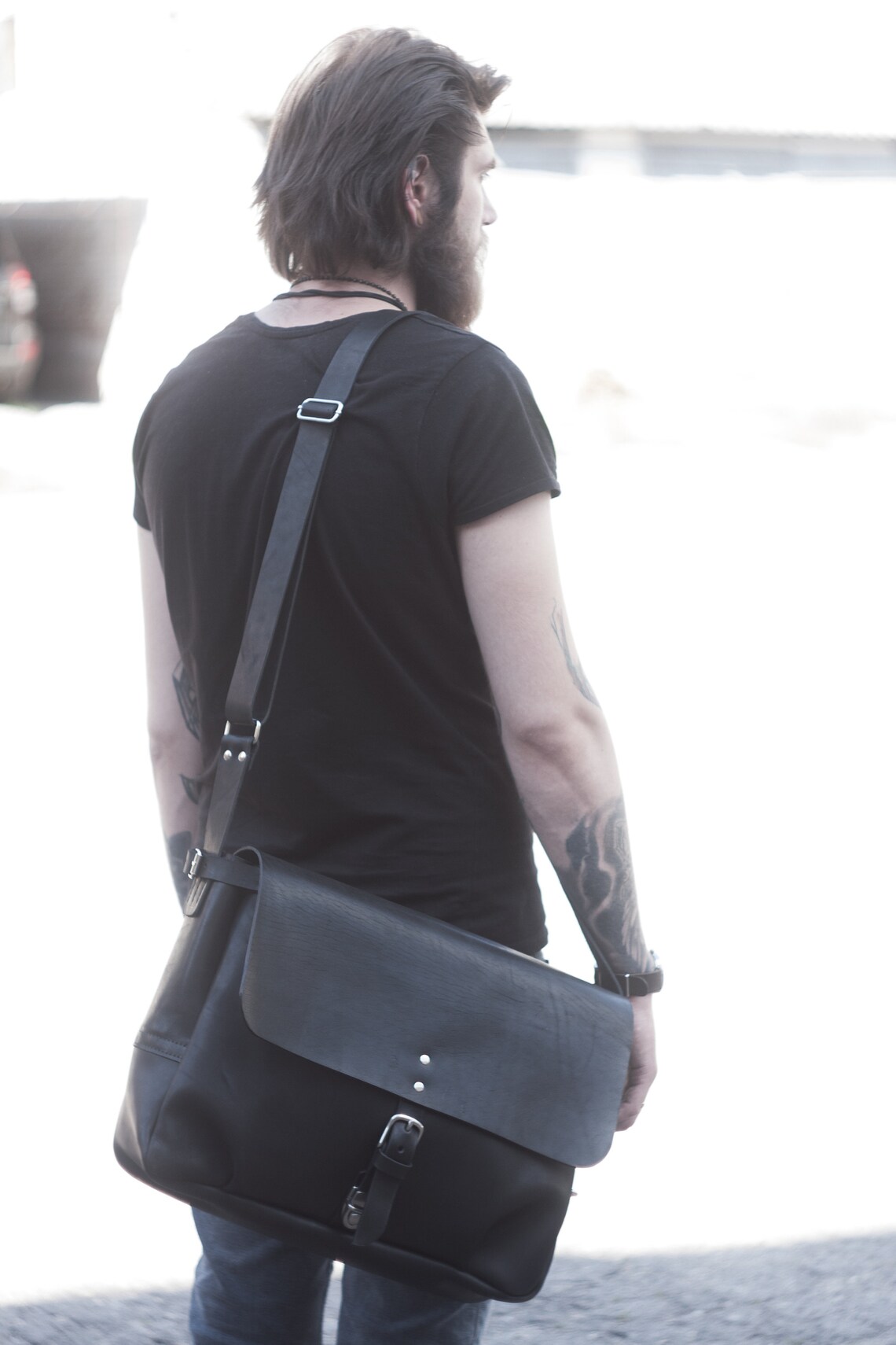 Mail Bag Slouchy Leather Shoulder Bag Leather Purse Leather - Etsy