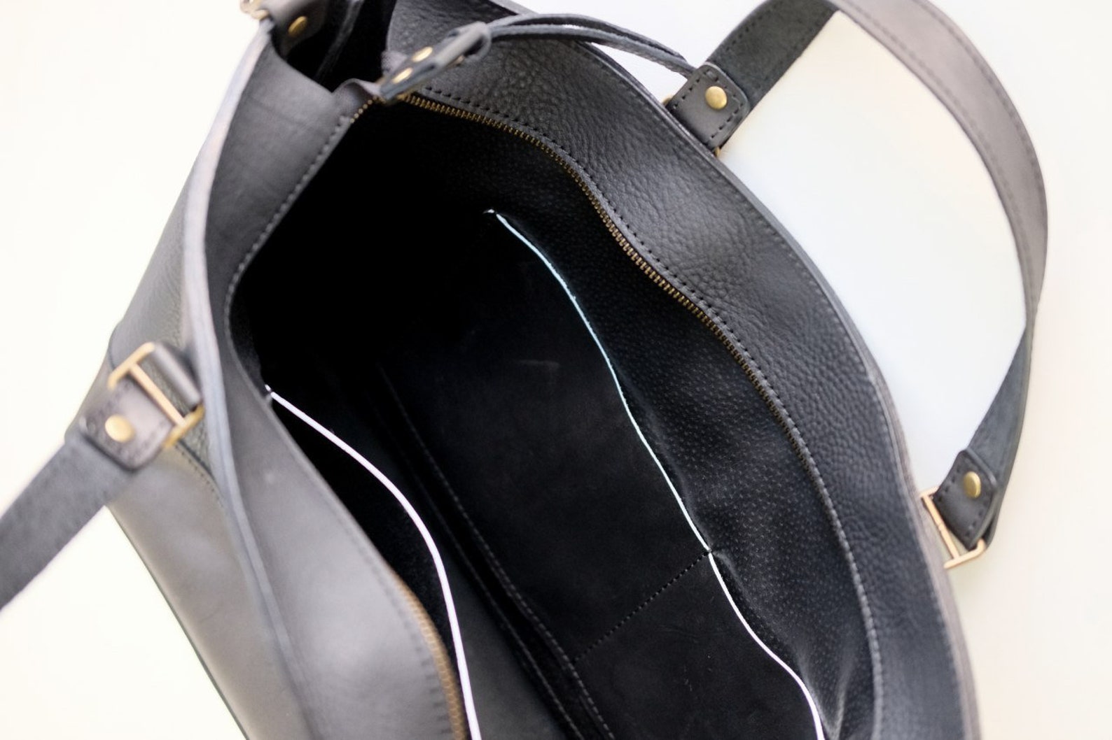 Neo Tote Leather Tote Bag Leather Handbag Crossbody Bag | Etsy