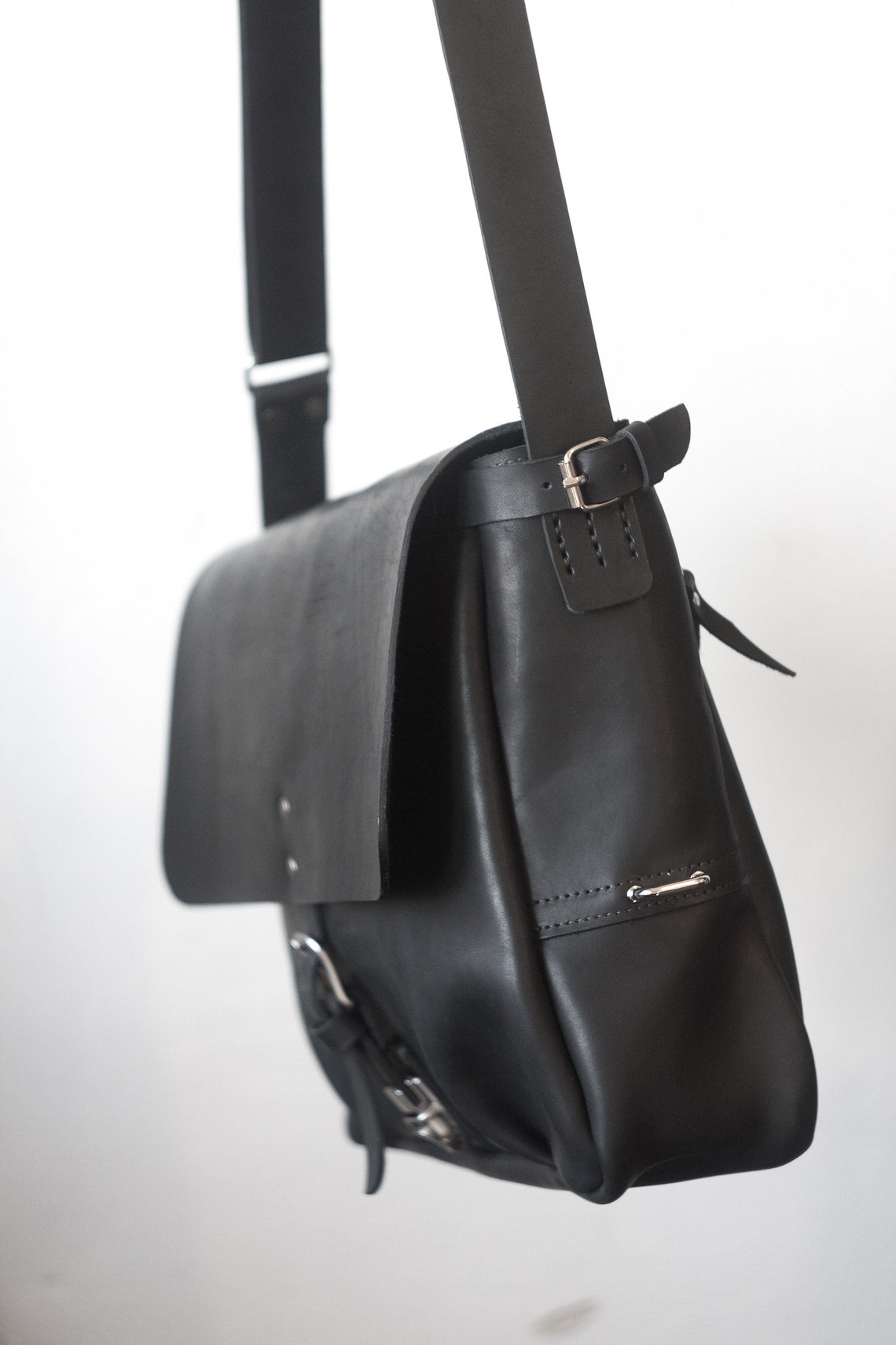 Mail Bag Slouchy Leather Shoulder Bag Leather Purse Leather - Etsy