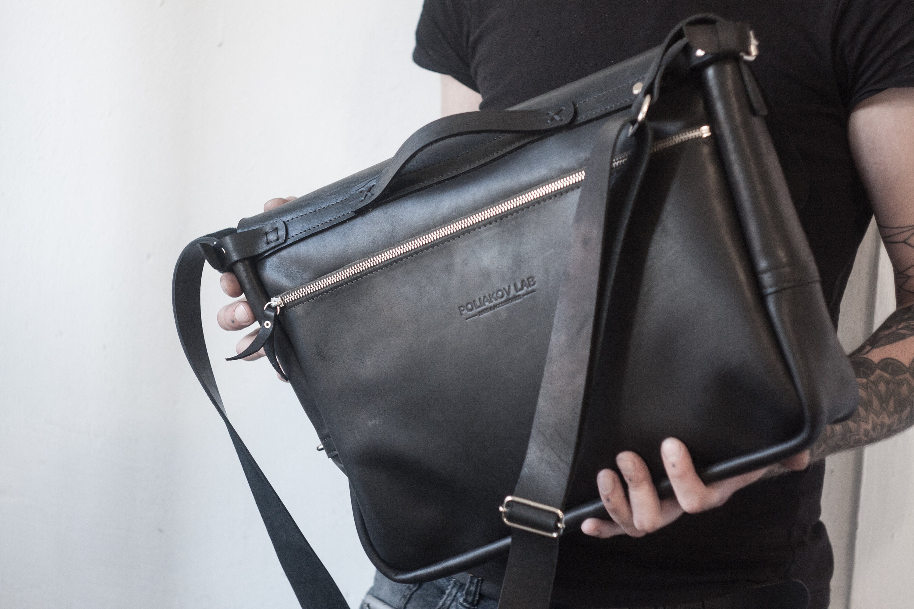 Mail Bag Slouchy Leather Shoulder Bag Leather Purse Leather - Etsy