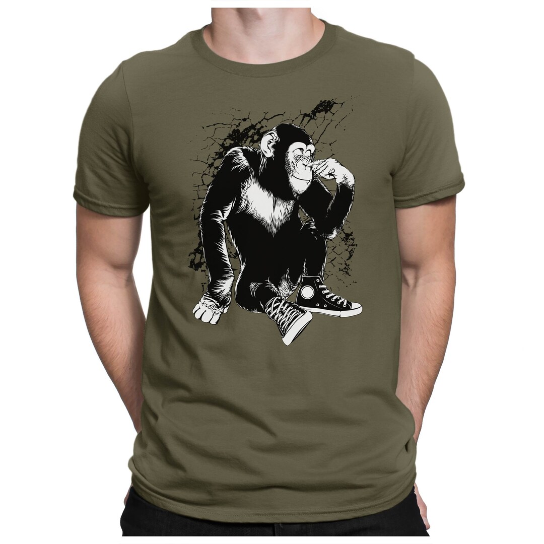 Buy Pensive Ape Men's Fun T-shirt Printed Small to 4XL PAPAYANA Online ...