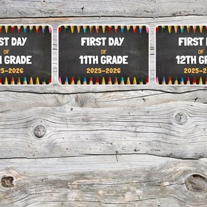 First Day of School Sign Printable, Back to School Sign Printable, 2025 ...