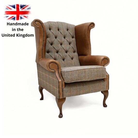 Queen Anne Wingback Chair Queen Anne Wing Back Cottage Fireside Chair
