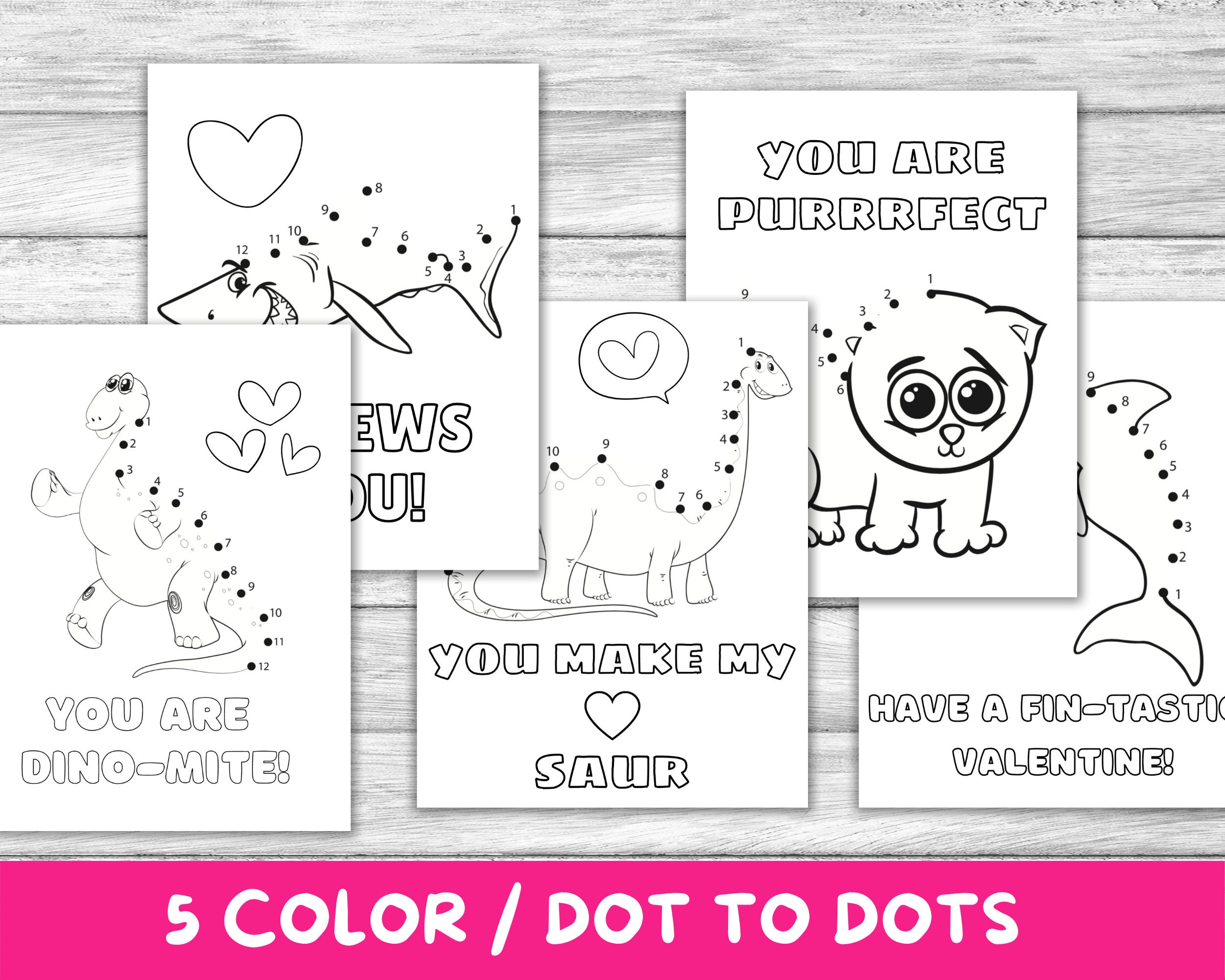 Kids Valentine Coloring Sheets, Activity Book Toddler, Valentine's Day ...
