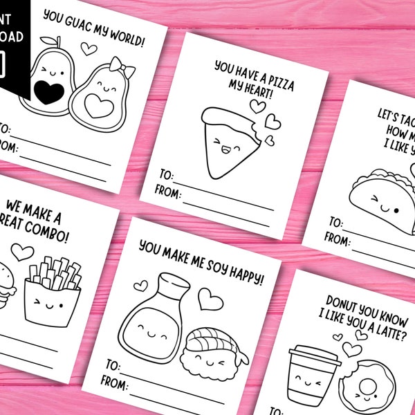 Mini Valentine Cards - Etsy