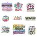 Motivational Quotes Digital Stickers, Positive Thinking, Precropped ...