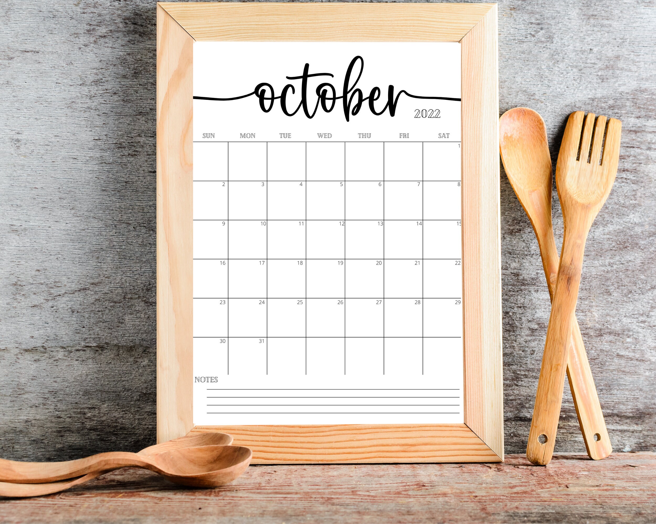 Printable Calendar 2022-2023, Black and White Minimal Calendar PDF ...