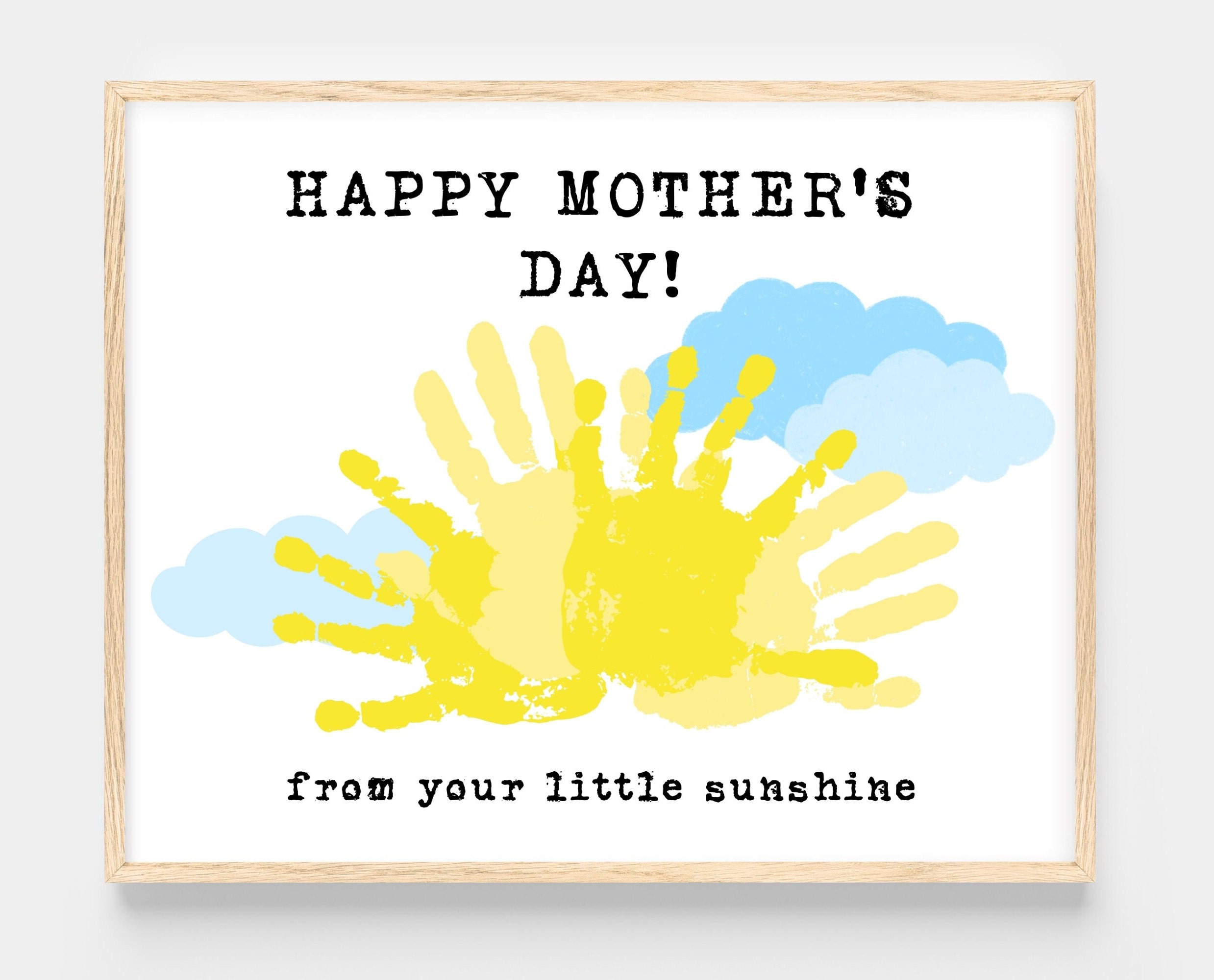 Printable Mother's Day Card From Toddler Kid, You Are My Sunshine ...