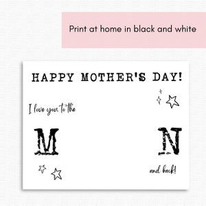 Mother's Day Handprint Keepsake Gift, Love You to the Moon and Back ...