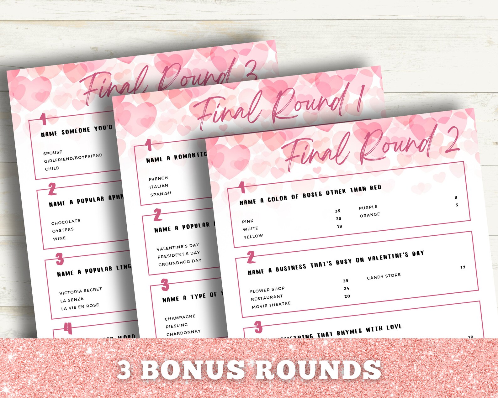 Printable Friendly Feud Valentines Day Game, Family Feud Game ...