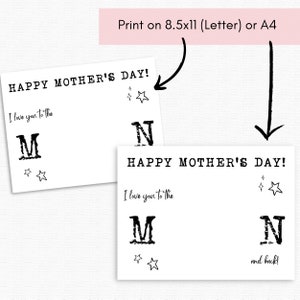 Mother's Day Handprint Keepsake Gift, Love You to the Moon and Back ...