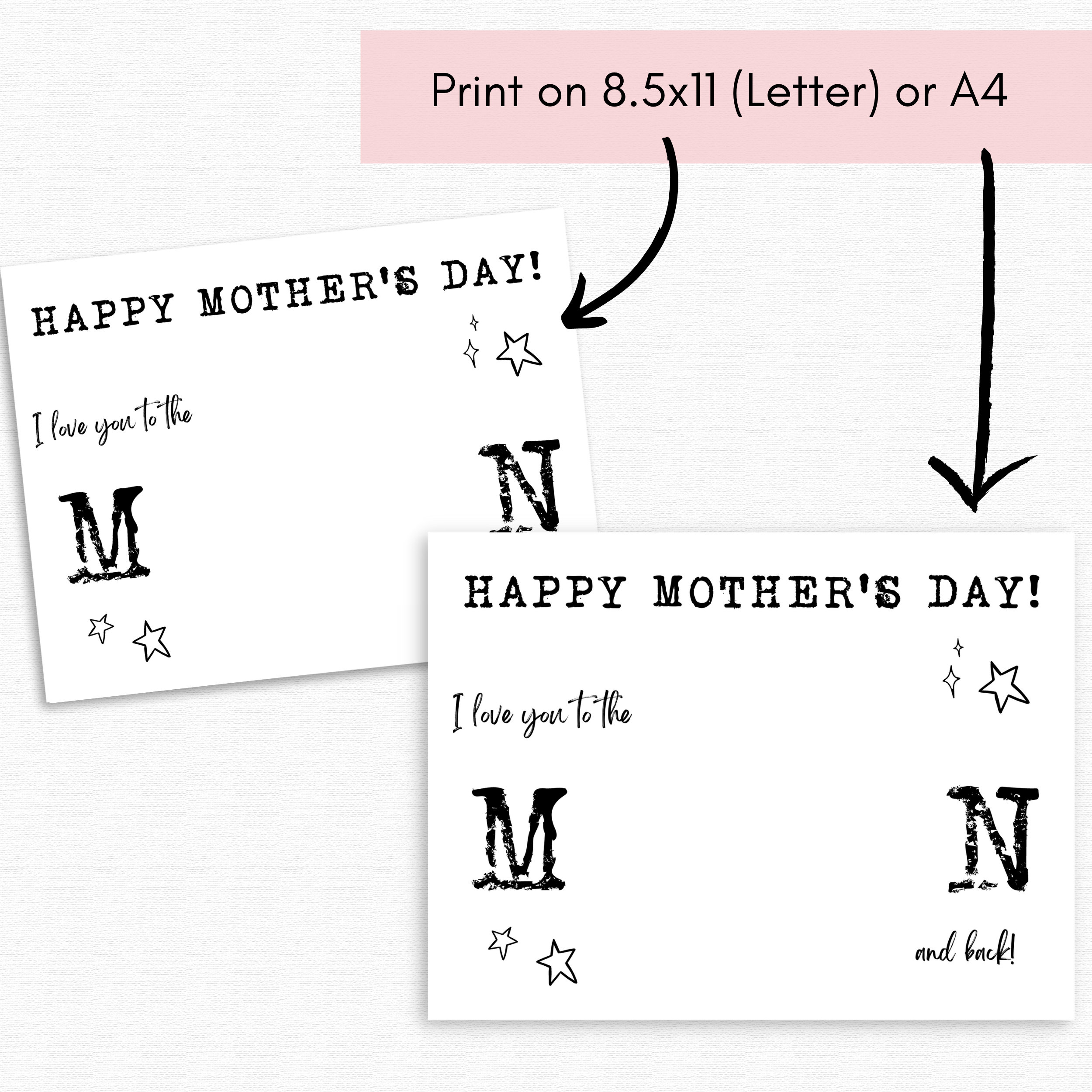 Mother's Day Handprint Keepsake Gift, Love You to the Moon and Back ...