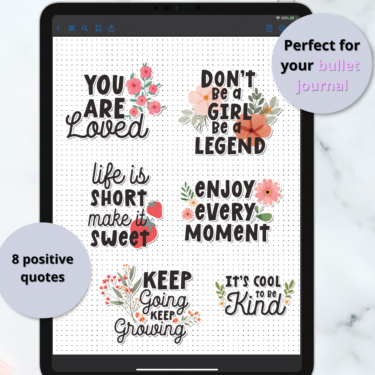 Positive Quotes Digital Stickers, Motivational, Positive Thinking ...