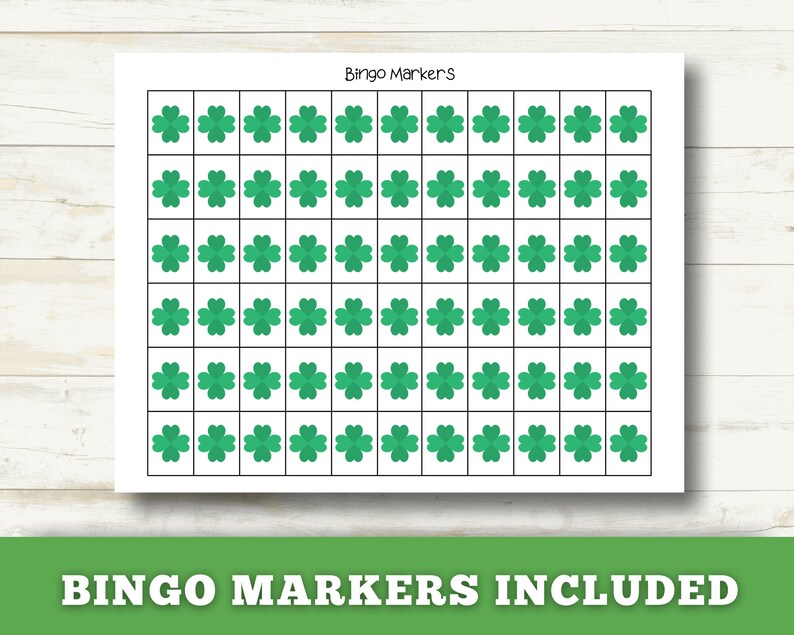 Printable St. Patrick's Day Bingo St. Patrick's Bingo - Etsy