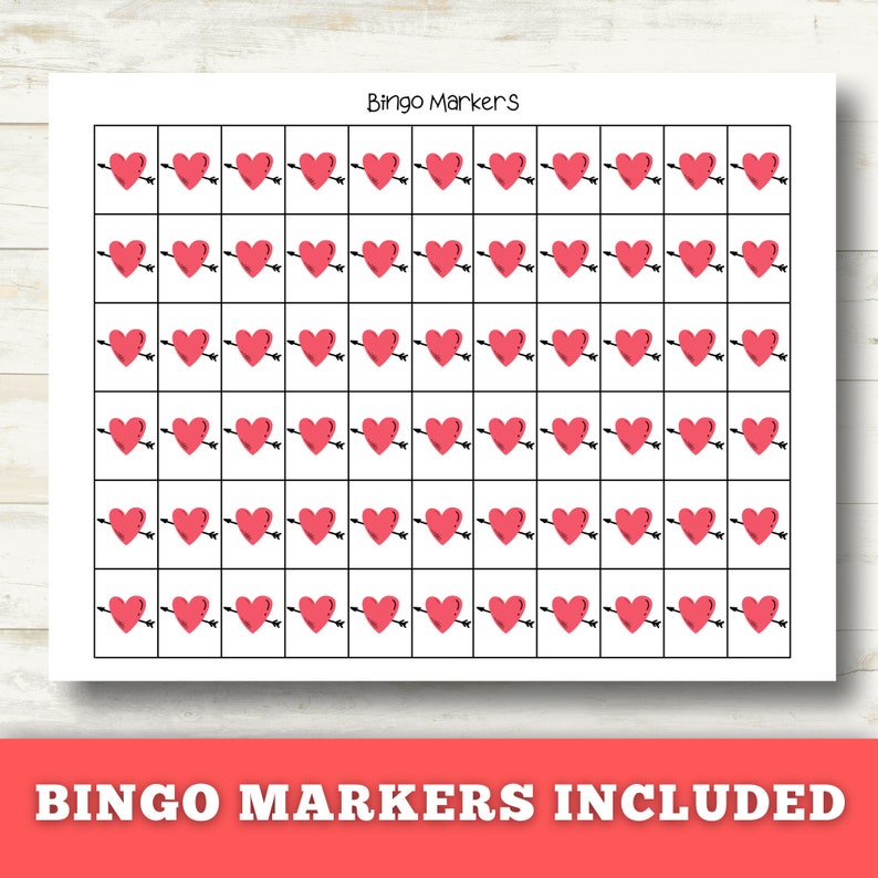 Printable Valentine’s Day Bingo, Valentines Day Activity for Kids ...