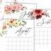 2023 Calendar Printable Watercolor Floral Calendar 2023 - Etsy